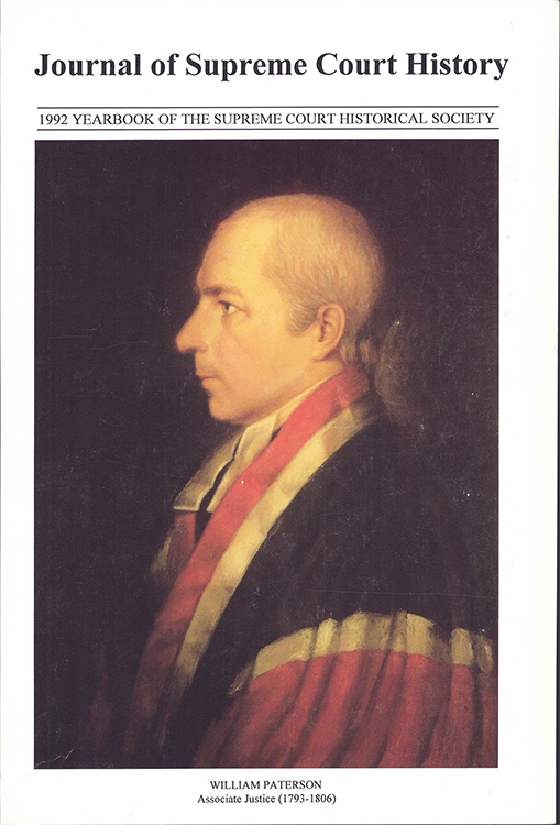 Journal of Supreme Court History | Supreme Court Historical Society