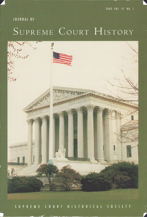 Journal of Supreme Court History | Supreme Court Historical Society