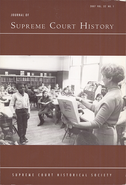 Journal of Supreme Court History | Supreme Court Historical Society