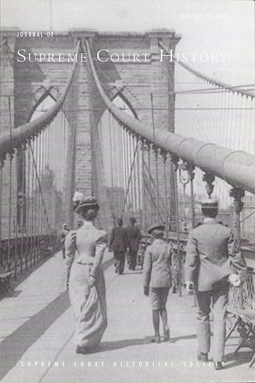 Journal of Supreme Court History | Supreme Court Historical Society